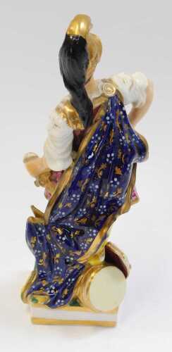 A 19thC Samson Derby porcelain figure modelled as Mars, red mark to ...