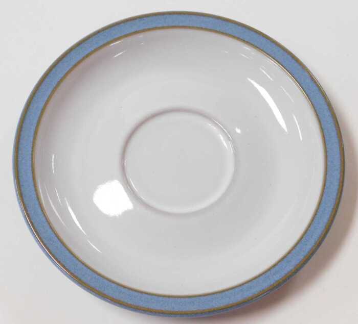 A Denby pottery Colonial Blue pattern dinner and coffee service ...